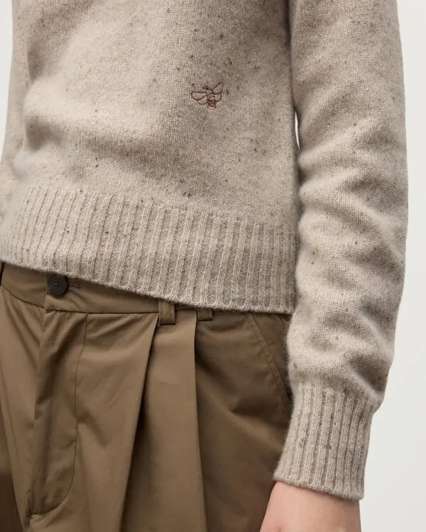 Johnstons Of Elgin Cairn Cashmere Jumper - Grey
