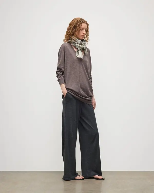 Johnstons Of Elgin Elise Long Superfine Cashmere Jumper - Brown