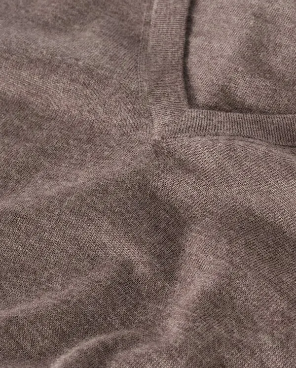Johnstons Of Elgin Elise Long Superfine Cashmere Jumper - Brown