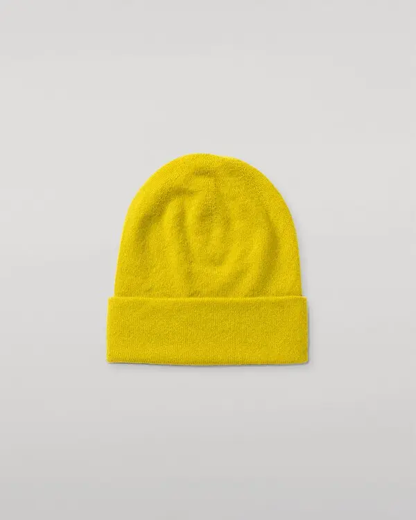 Johnstons Of Elgin Braemar Cashmere Beanie - Yellow