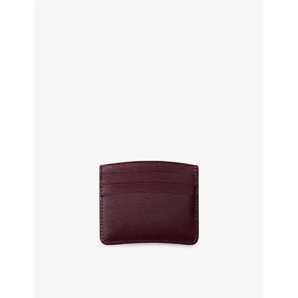 CARTIER Panthère C De Simple Leather Card Holder - Grape