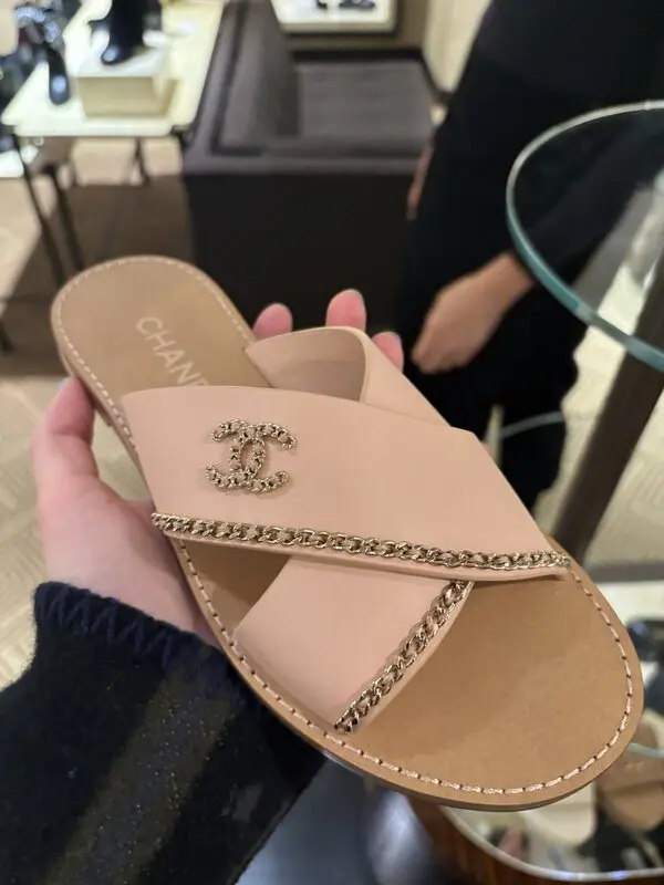 Chanel Calfskin Mule - Beige