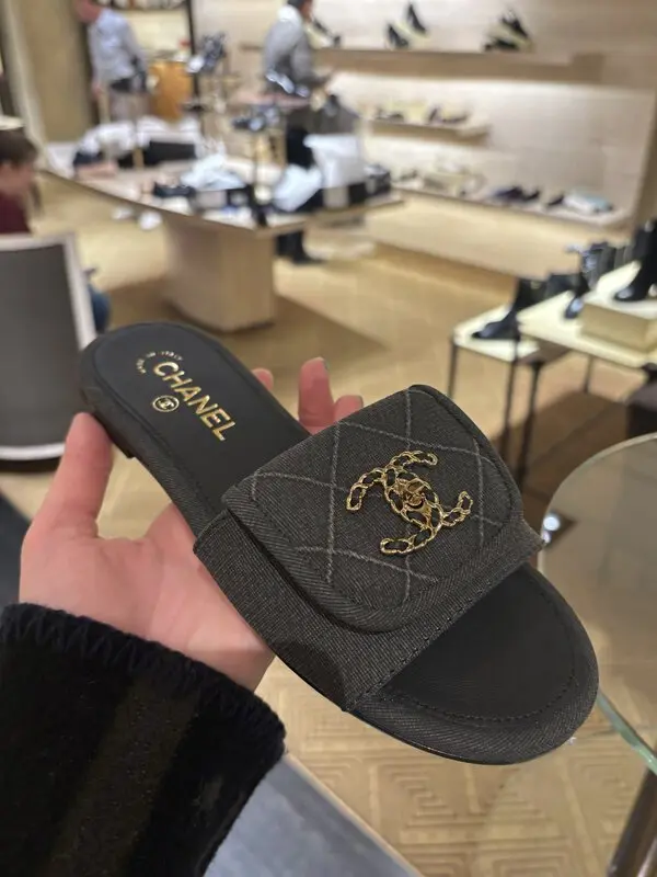 Chanel Cc Sandal - Black
