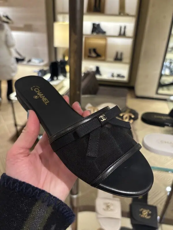 Chanel Mesh Mule - Black