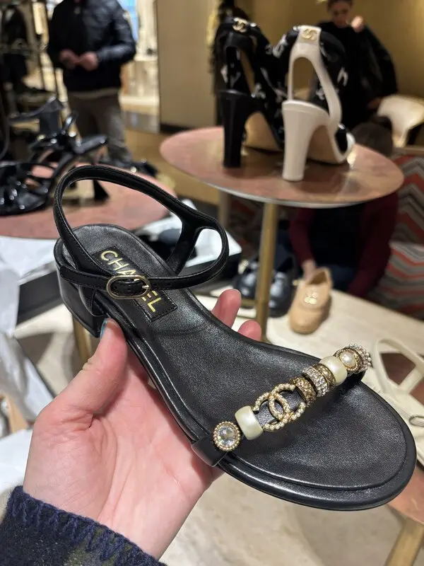 Chanel Sandal With Charms - Black