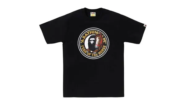 A BATHING APE Year Of The Horse Tee Shirt - Black