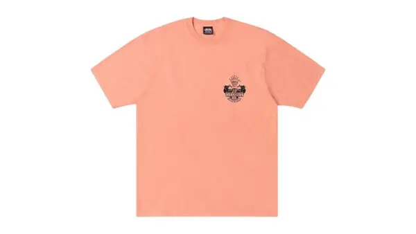 StÜssy Built To Last Pig Dyed Tee Shirt - Sherbert