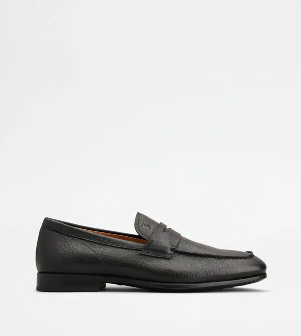 TOD'S Leather Loafers - Black