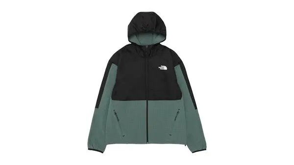 The North Face Tekware Grid Hybrid Full Zip Jacket - Duck Green