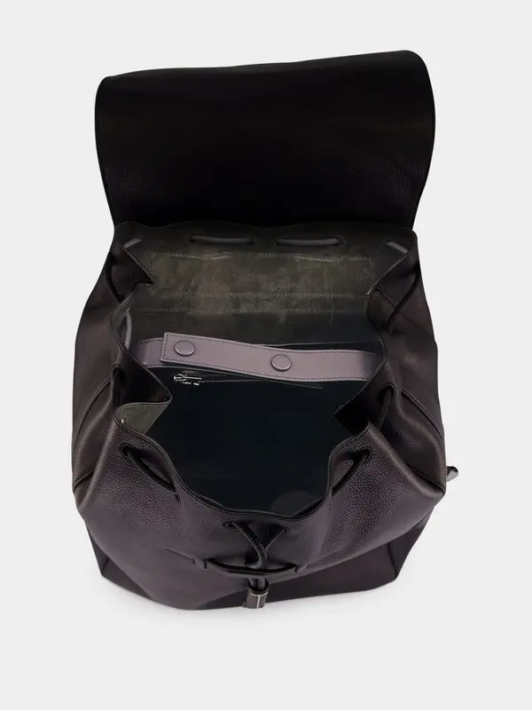 TOM FORD Grain Leather Flap Backpack