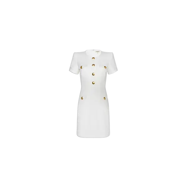 L'Agence Cori Mini Dress - White