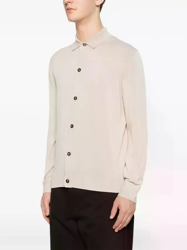 Eleventy Polo-collar Cardigan