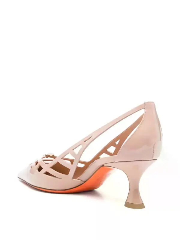 Santoni Cut-out Pointed-toe Pumps