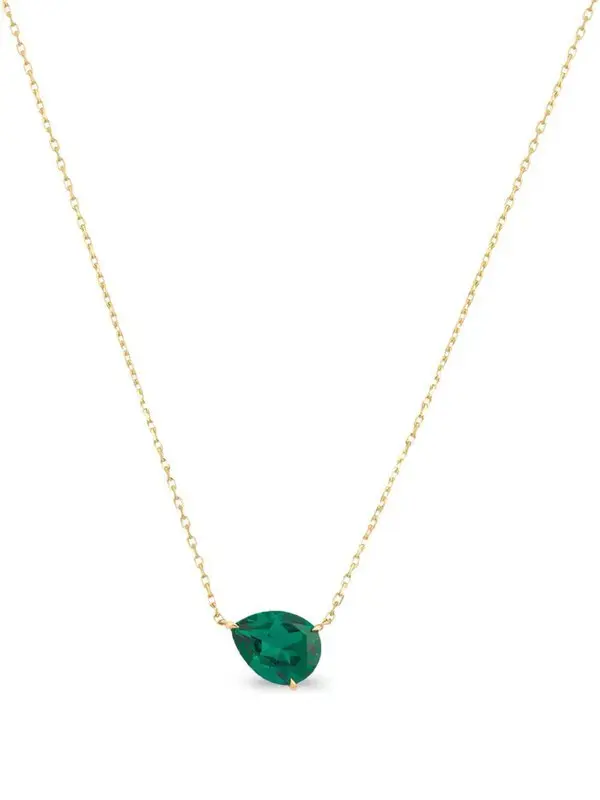 PERSEE 9k Yellow Iris Emerald Necklace - Gold