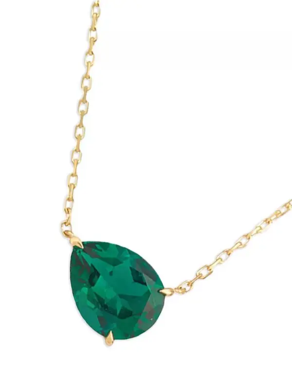 PERSEE 9k Yellow Iris Emerald Necklace