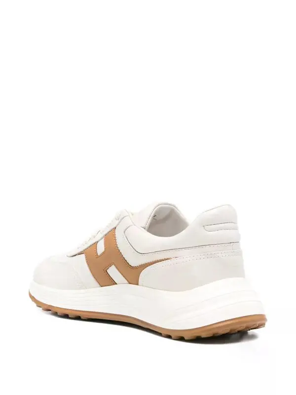 Hogan H-appliqué Leather Sneakers