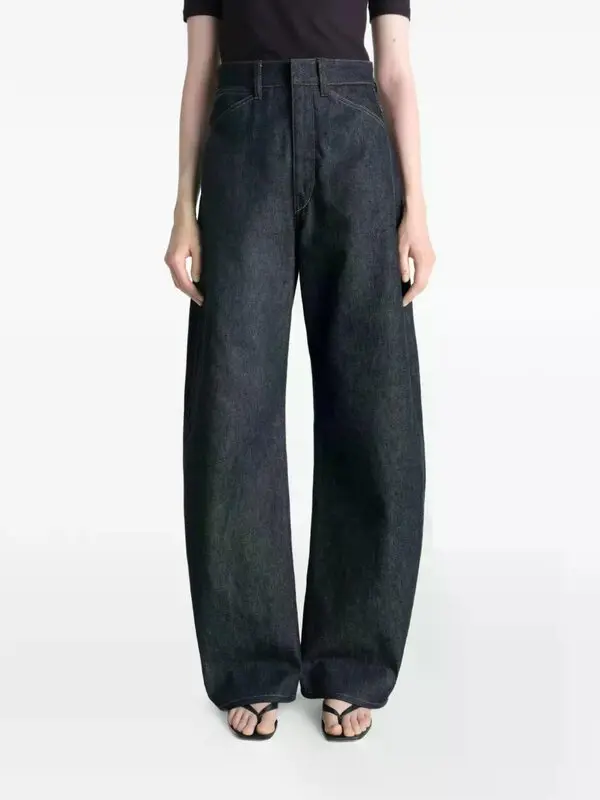 LEMAIRE High-waisted Wide-leg Jeans
