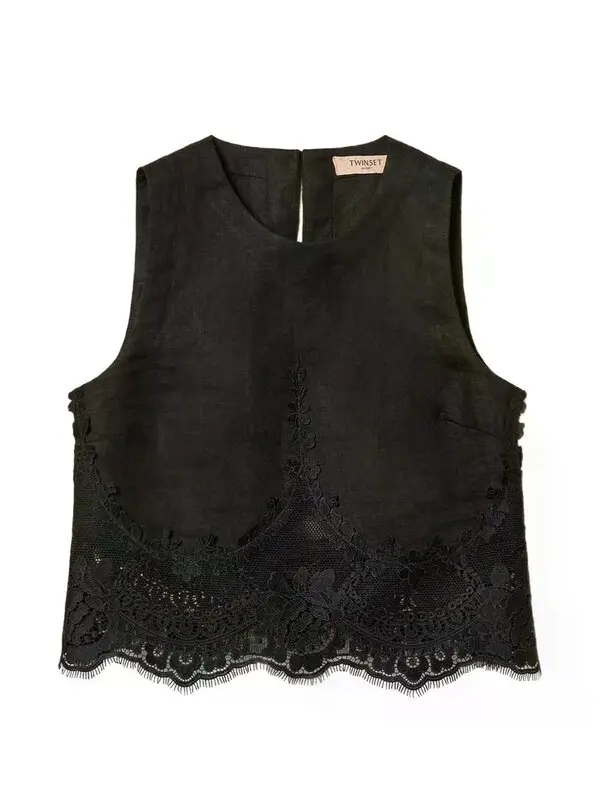 TWINSET Lace-detail Top