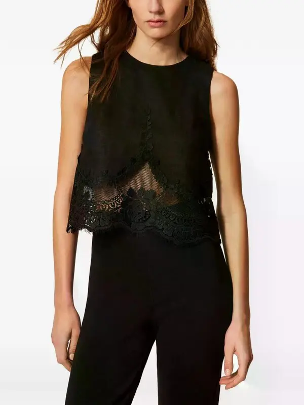 TWINSET Lace-detail Top