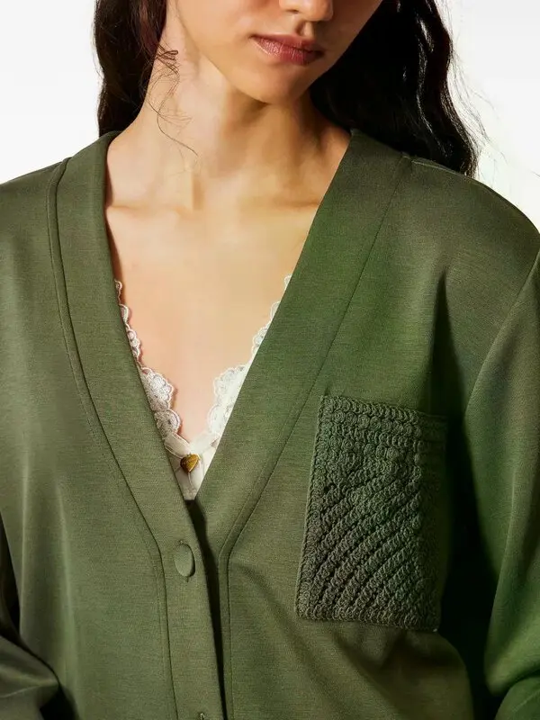 TWINSET Scuba Crochet-detail Cardigan