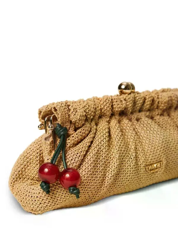 TWINSET Cherry-charm Embellished Clutch