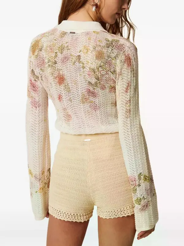 TWINSET Floral Knitted Shirt