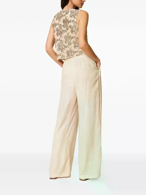 TWINSET Palazzo Trousers With Print
