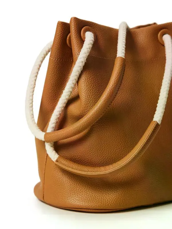 TWINSET Bucket Bag With Rope Handles - Brown