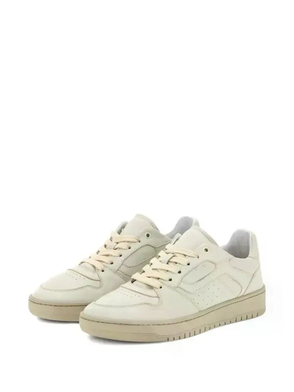 Boggi Milano Origin Perforated Leather Sneakers - Neutrals