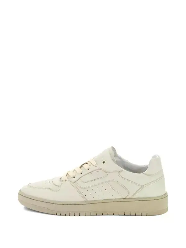 Boggi Milano Origin Perforated Leather Sneakers - Neutrals