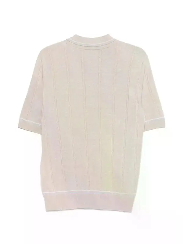 Eleventy Contrasting-trim Polo Shirt