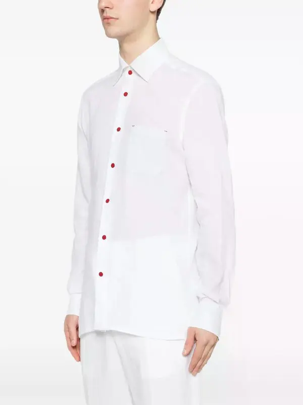 Kiton Buttoned Pocket Shirt