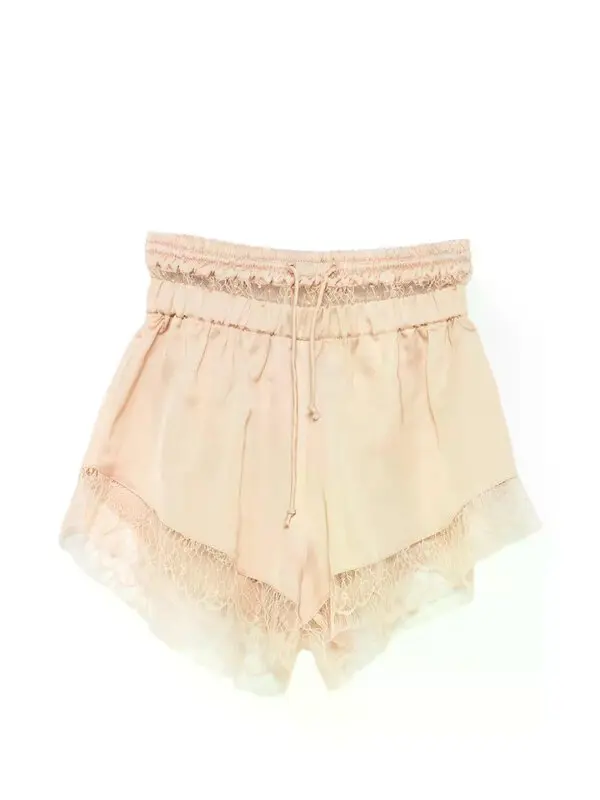 PNK Lace-trim Drawstring Shorts