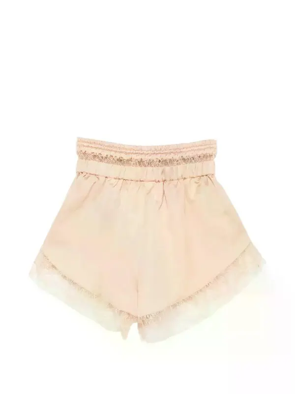 PNK Lace-trim Drawstring Shorts