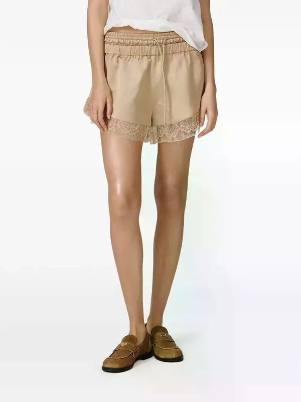 PNK Lace-trim Shorts