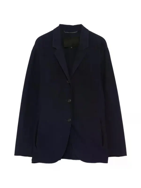 Prada 1990s Button-fastening Blazer - Blue