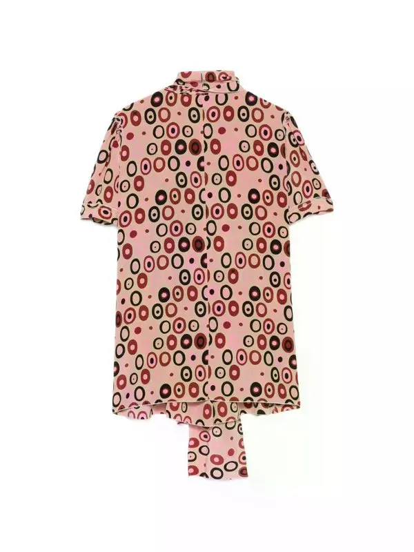 Missoni 2000s Patterned Silk Blouse