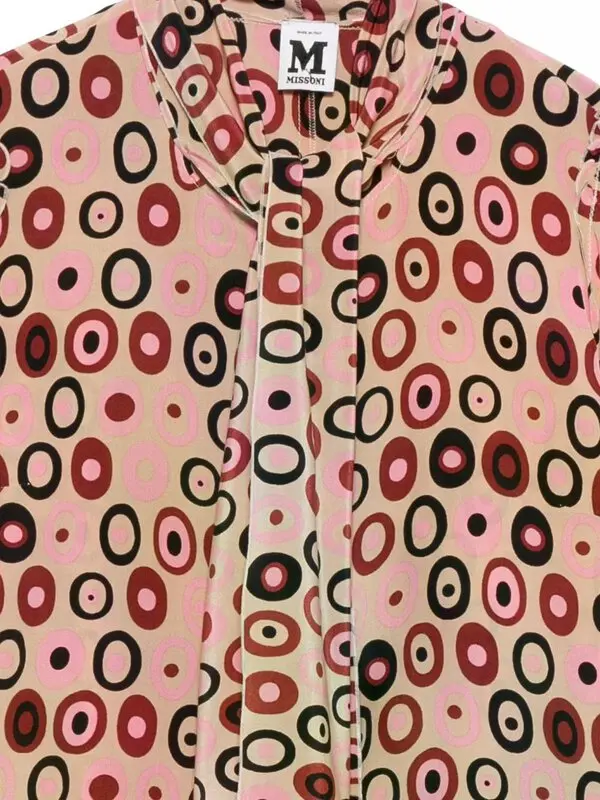 Missoni 2000s Patterned Silk Blouse