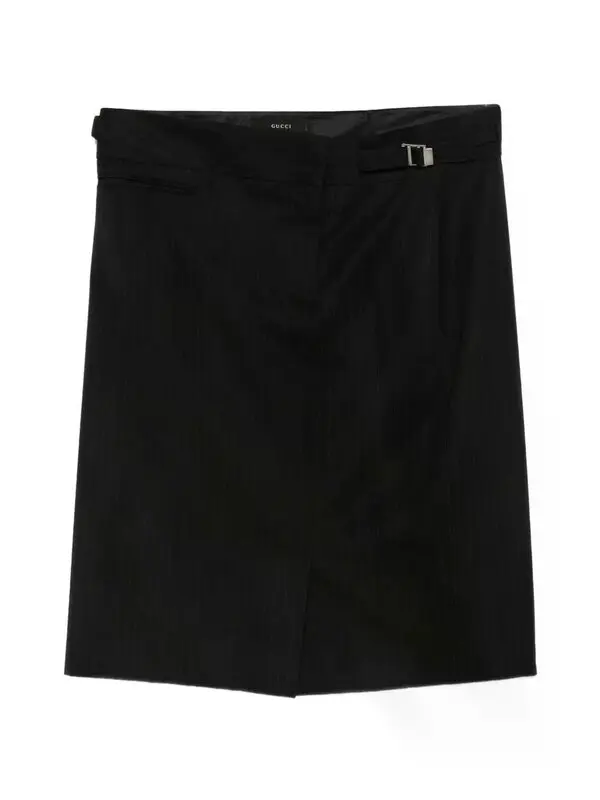 Gucci 1990s Pinstriped Skirt