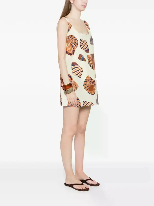 SIMONMILLER Shell-print Mini Dress