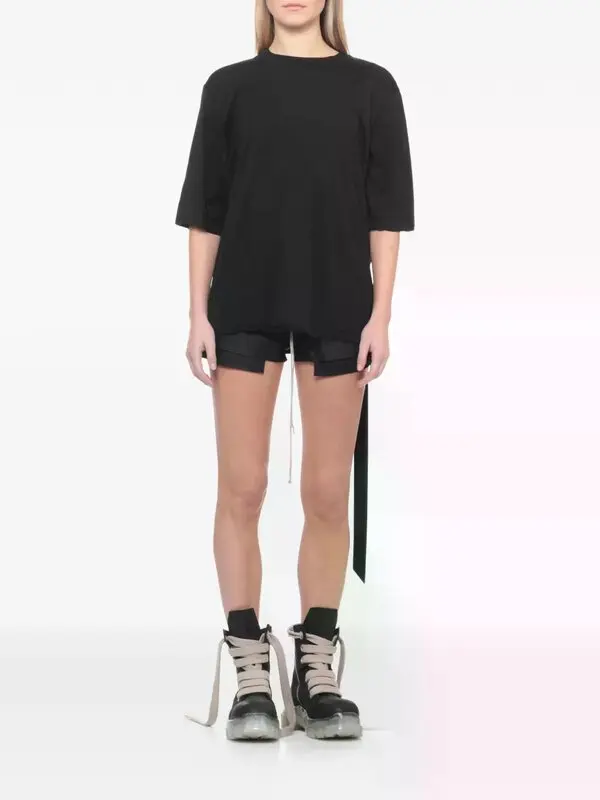 Rick Owens Walrus Tail-detail T-shirt - Black