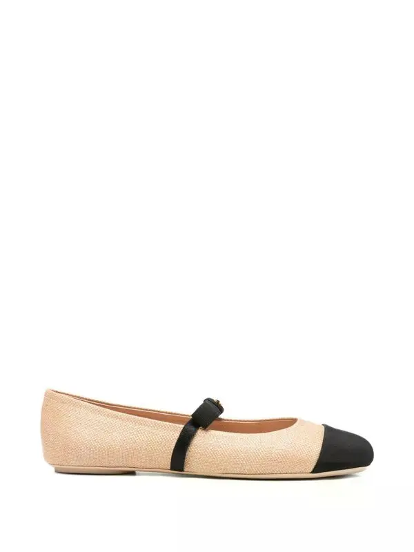 GIANVITO ROSSI Bow Detail Ballet Flats