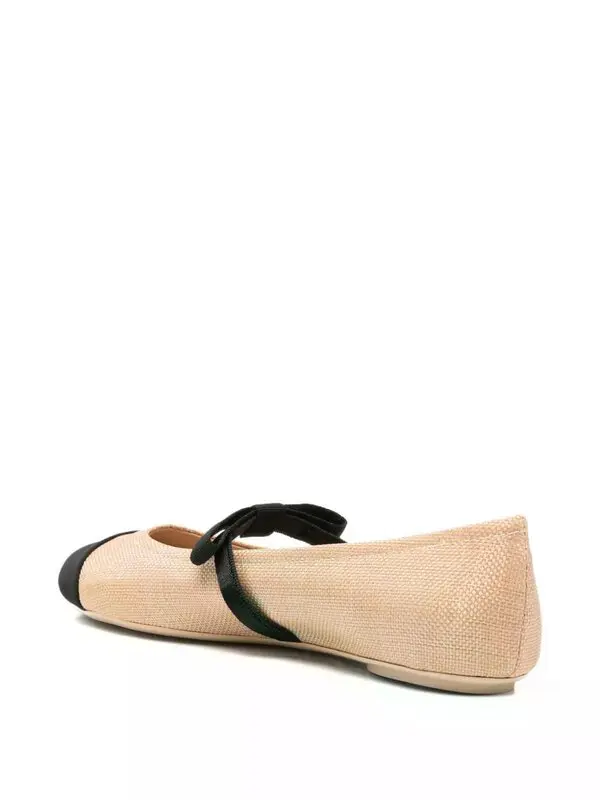 GIANVITO ROSSI Bow Detail Ballet Flats