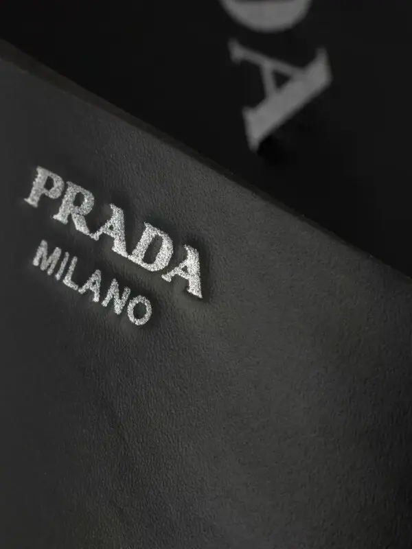 Prada Crisscross Rubber Slides