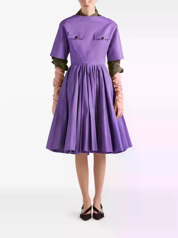 Prada Chino Fit & Flare Dress