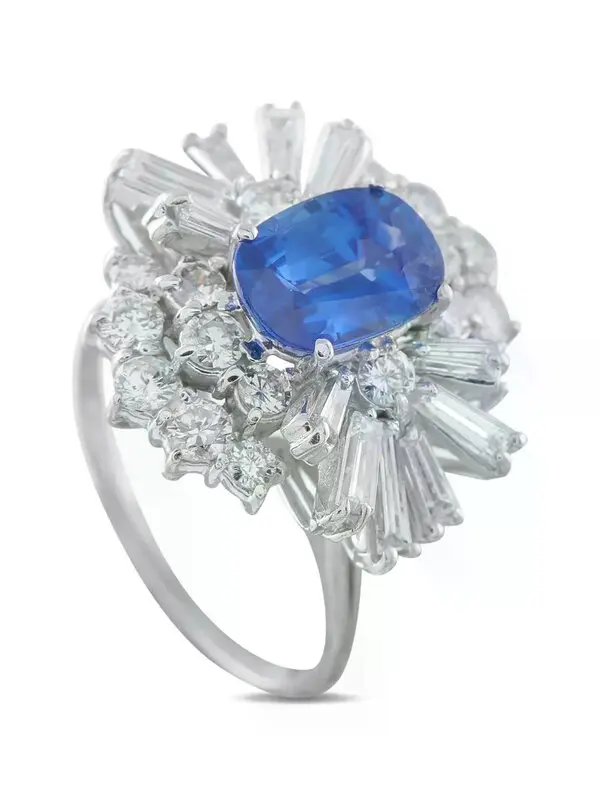 LB EXCLUSIVE Sapphire And Diamond Ring - Silver