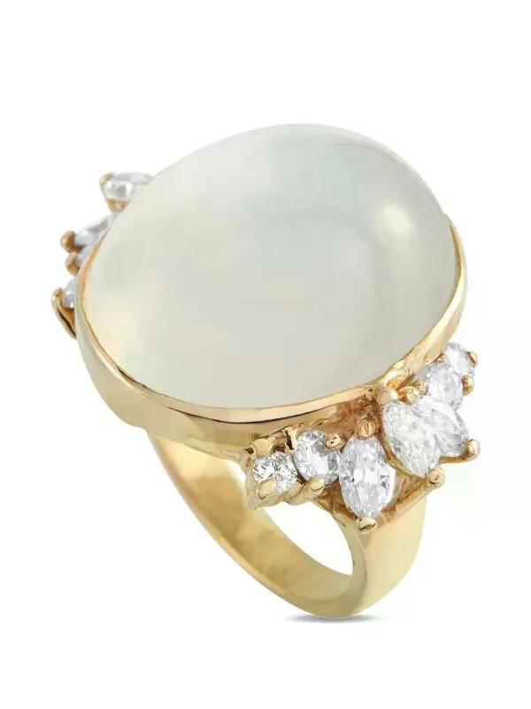 LB EXCLUSIVE Diamond And Moonstone Ring