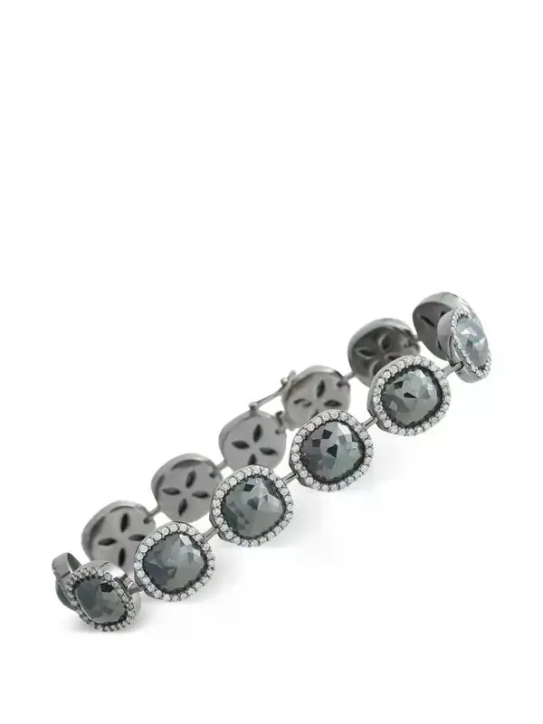 LB EXCLUSIVE White Gold Diamond Bracelet - Black