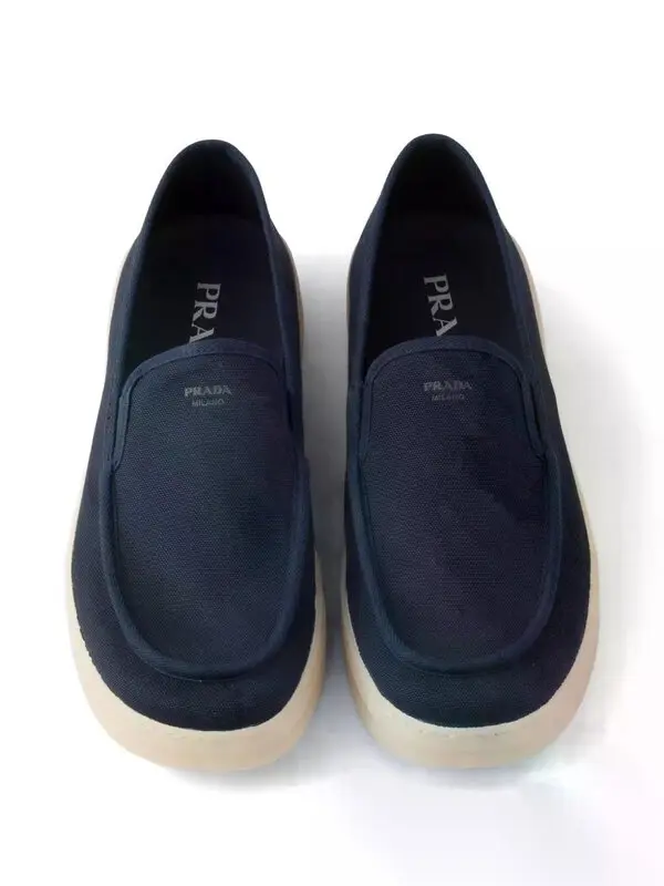 Prada Fabric Loafers - Blue