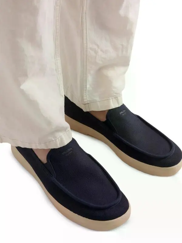 Prada Fabric Loafers - Blue